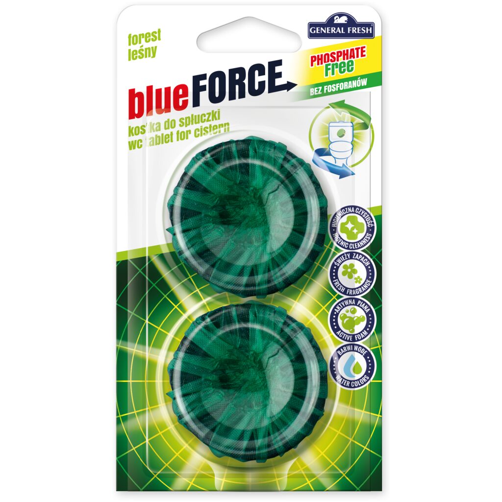 General Fresh Blue Force WC tableta do nádržky Les 2x40g - Brait.sk ...